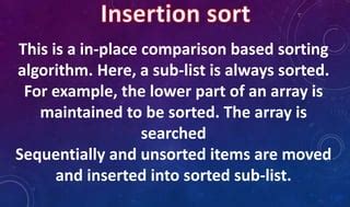 PPT On Sorting And Searching Concepts In Data Structure In Programming Language PPTX