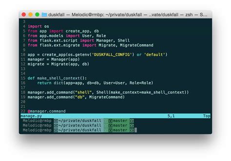 Macos Os X Terminal When Enterexit Vimnano It Looks Like Headtail