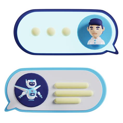 Ai Chat Bot Speech Bubble 3d Artificial Intelligence Icon 21820181 Png