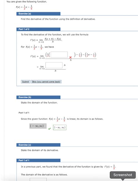 solved you are given the following function f x 21x−51