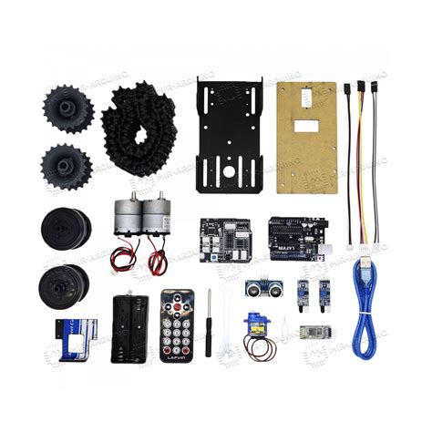 Купить набор для моделирования Ардуино Arduino Tank Robot Lafvin в Москве цена 9710 рублей в
