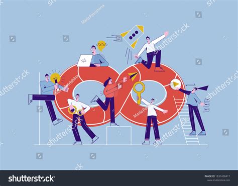 Devops Concept Software Engineering Culture Practice Stock Vector Royalty Free 1831438417