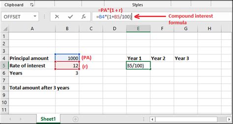Compound Interest Formula In Excel Easy Excel Tips Excel Tutorial Free Excel Help Excel