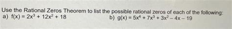 Solved 30 For Each Polynomial Function Graphed Determine