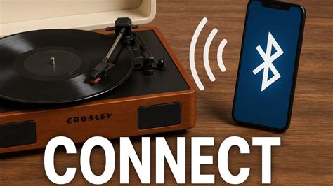 How To Connect Crosley Record Player To Bluetooth Youtube