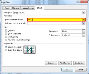 Print Titles In Excel What Is It How To Do It Examples