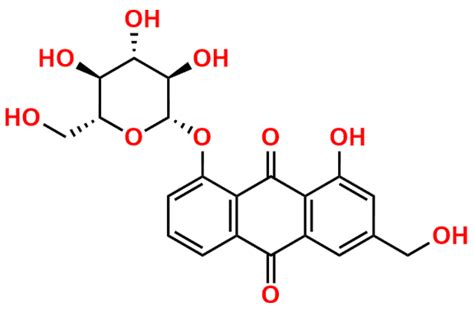 Aloe Emodin 8 Glucoside Cas No 33037 46 6 1 Hydroxy 3 Hydroxymethylanthraquinone 8 Glucoside