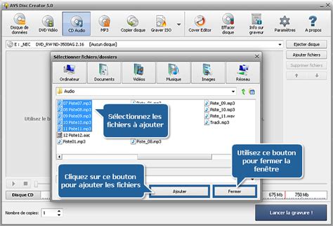 Comment créer un CD Audio à partir de fichiers aux formats différents