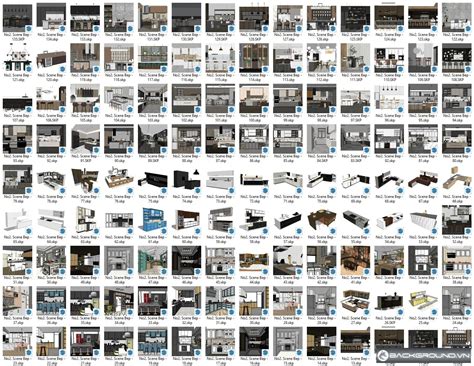 Download 135 Bếp Sketchup Background Vn