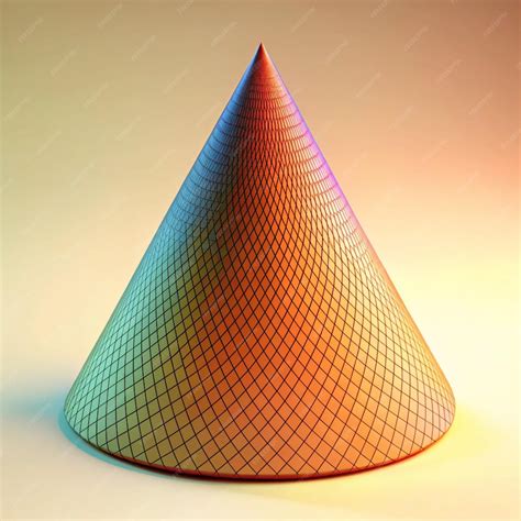 3d Geometric Shapes Illustrations Truncated Cone Premium Ai Generated