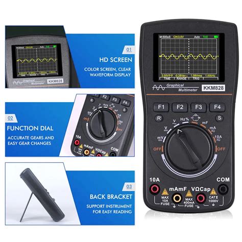 Automotive Oscilloscope Multimeter Led Oscilloscope Multimeter Et828 2