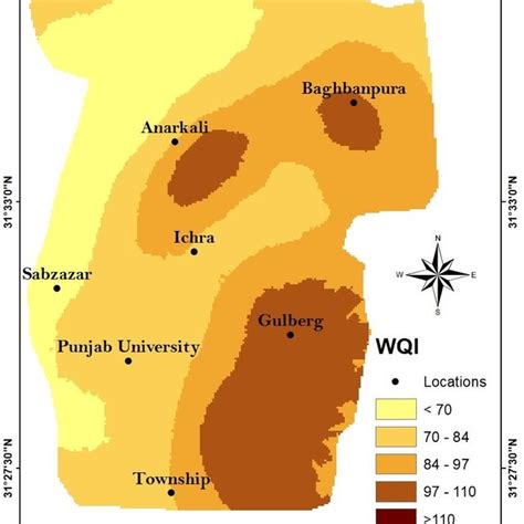 Spatial Distribution Of Water Quality Index Classified As Per Who