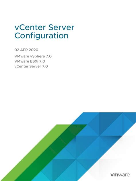 Pdf Configuration Vcenter Server Vmware Vcenter Server Configuration Overview 1 Vcenter