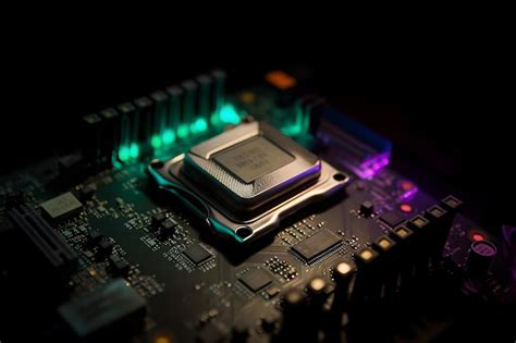 Premium AI Image A Close Up Of A Cpu With The Word Cpu On It