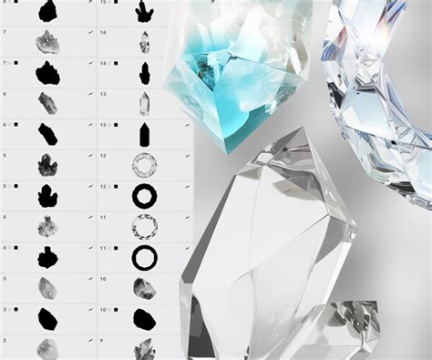 Artstation 100 Procreate Crystals Stamps Procreate Rhinestone