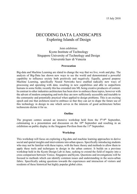[pdf] decoding data landscapes exploring islands of design joint pdf