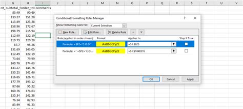 conditional formatting to highlight all rows containing certain text is