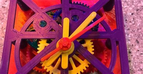 Five Axle Stepper Motor Clock By Eebel Download Free Stl Model