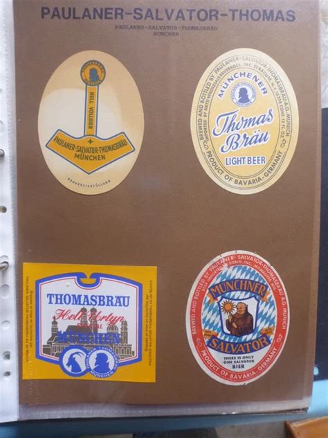 Original Paulaner S T 4 X Different West German Beer Labels £4 96 Picclick Uk