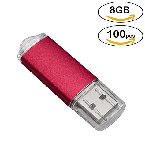 Wholesale Red Rectangle Usb Drives Thumb Pen Flash Drive 64mb 32gb Memory Sticks Thumb Storage