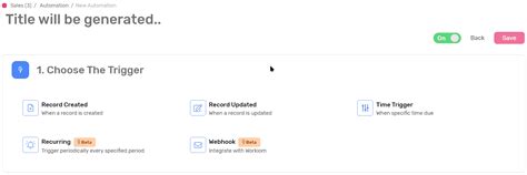 Workiom Help Center Time Trigger