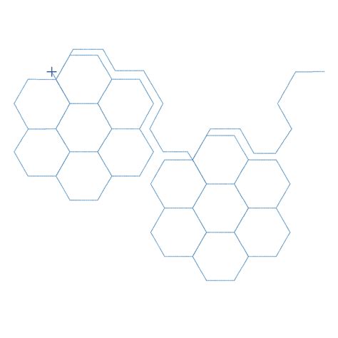Hexagon Flowers Edge To Edge Design Pro Stitcher