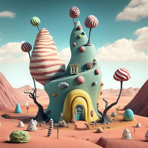 Batty Bizarre Landscape Digital Art By Robin Curtiss Pixels