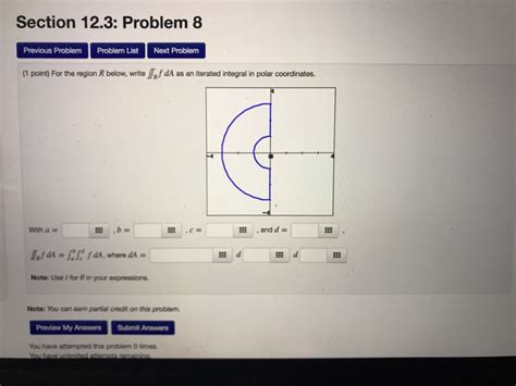 Solved Section 123 Problem 1 Previous Problem Problem List