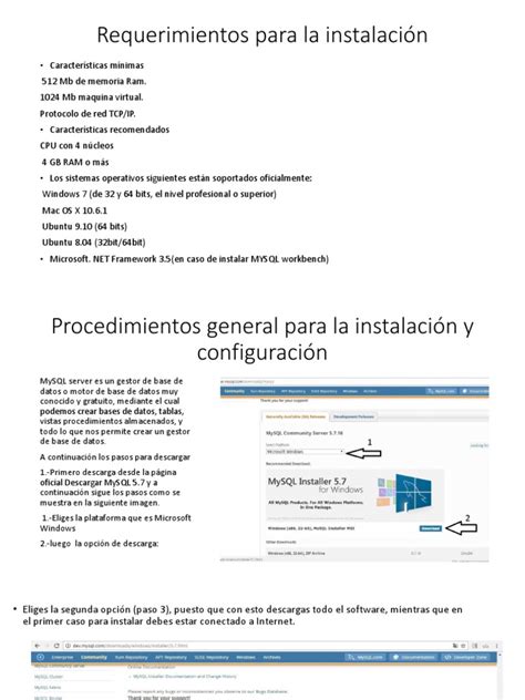 mysql instalacio pdf computación de 64 bits software del sistema