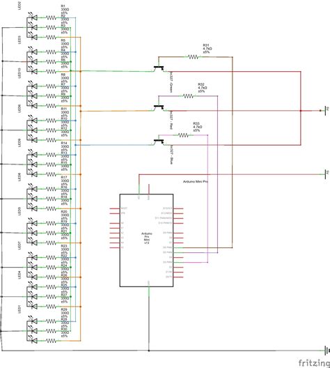 Rgb Led Resistor Setting For Long Term Usage Leds And Multiplexing