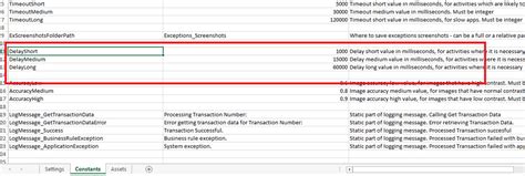 how to use delay in re framework from constant sheet within config file
