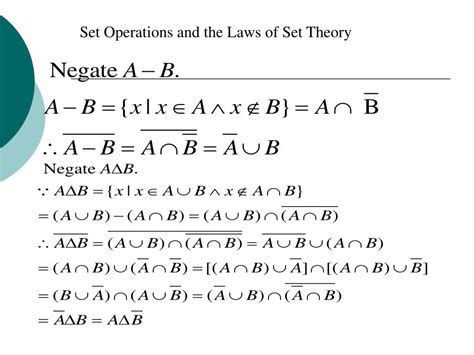 PPT Set Theory PowerPoint Presentation Free Download ID