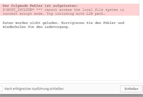 Solved Why Is The Include Variable Executed Qlik Community 2435430