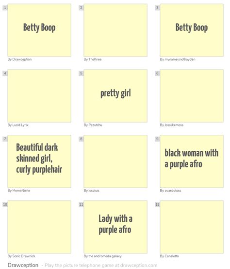 Betty Boop Drawception