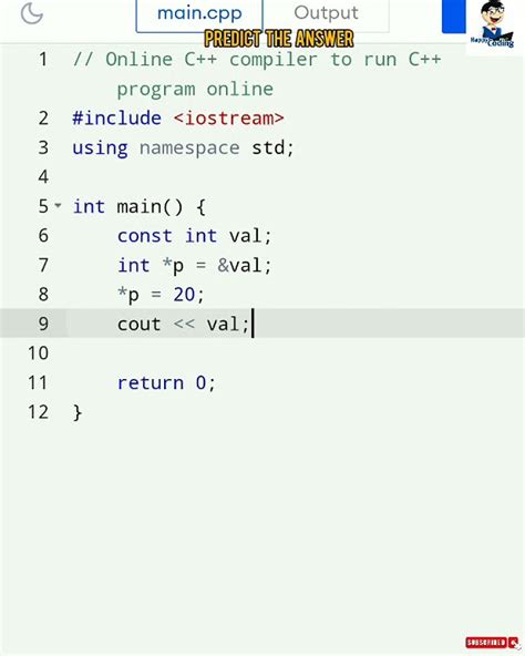 Predict The Answer For Above Program Using C In Tamil Happycoding