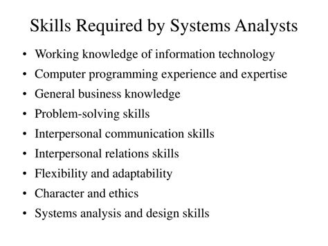 ppt what are systems analysis and design where do systems analysts