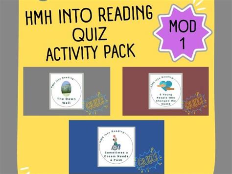 Grade HMH Into Reading Quiz Module Teaching Resources