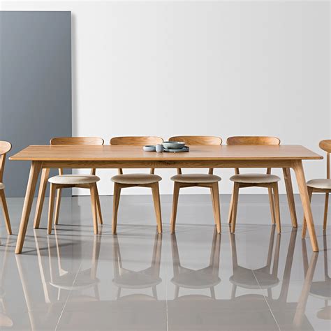 Magnus Dining Table 95 X 39 In Solid American Oak Iconbydesign