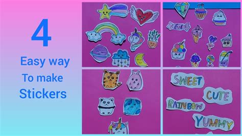 D I Y 4 Easy Way To Make Stickers Easystickers Ayeshaartwork112 Lilly