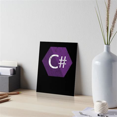Vintage C C Sharp Programmer Art Board Print For Sale By Vladocar Redbubble