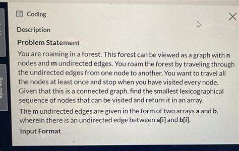 Solved Description Problem Statement You Are Roaming In A
