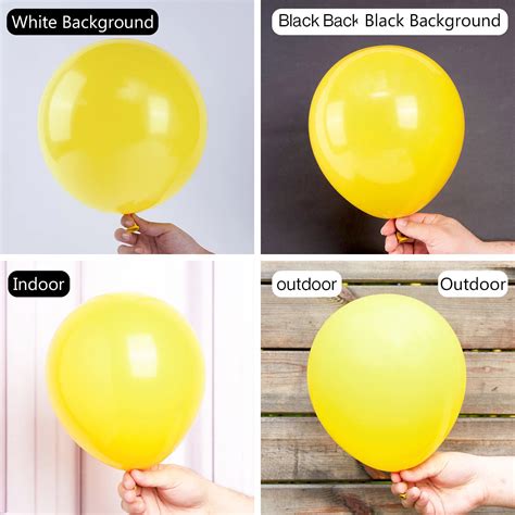 GetUSCart PartyWoo Yellow Balloons 50 Pcs 12 Inch Matte Yellow Balloons Latex Balloons For
