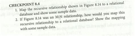 Solved Checkpoint 8 4 1 Map The Recursive Relationship