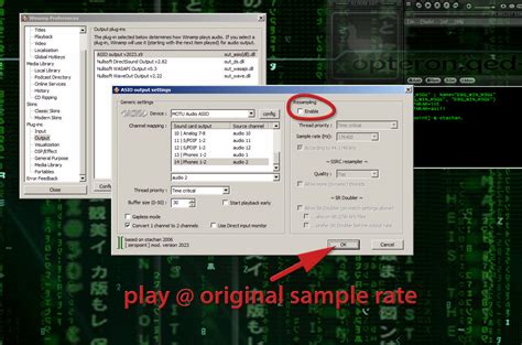 Winamp Asio Output Plugin