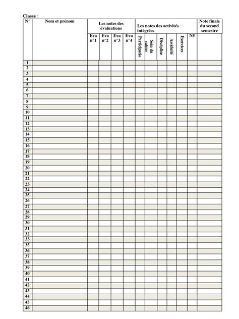 Cahier De Notes Pdf