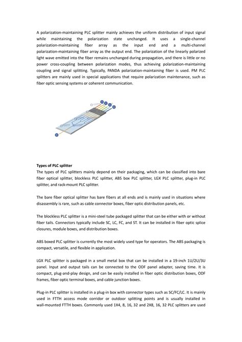 Ppt What Is Optical Splitter Plc Splitter Fbt Splitter Powerpoint
