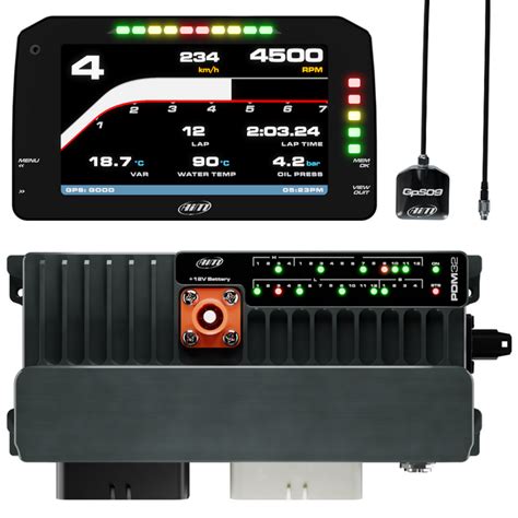 Aim Sports Pdm32 With 6 Race Icons Display Gps Logger Kit