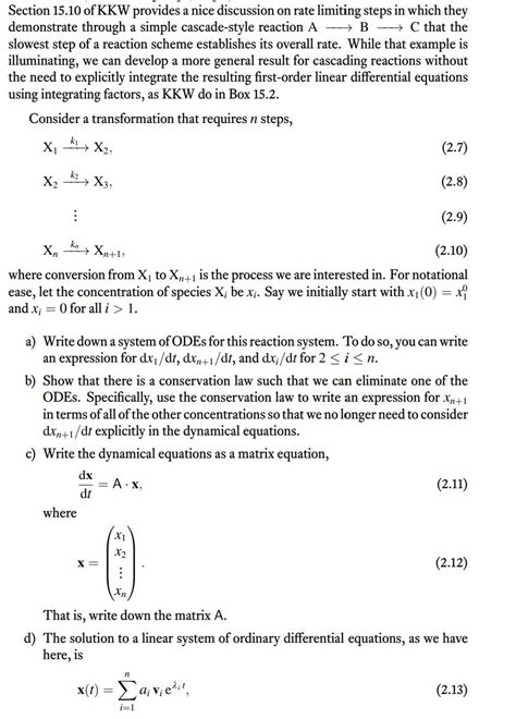 Solved Box 152 Integrating The Rate Equation For A Reaction