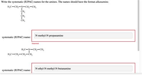 Solved Write the systematic (IUPAC) names for the amines. | Chegg.com