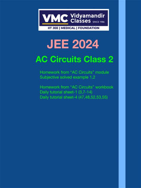 Ac Circuits Class 2 Notes Pdf